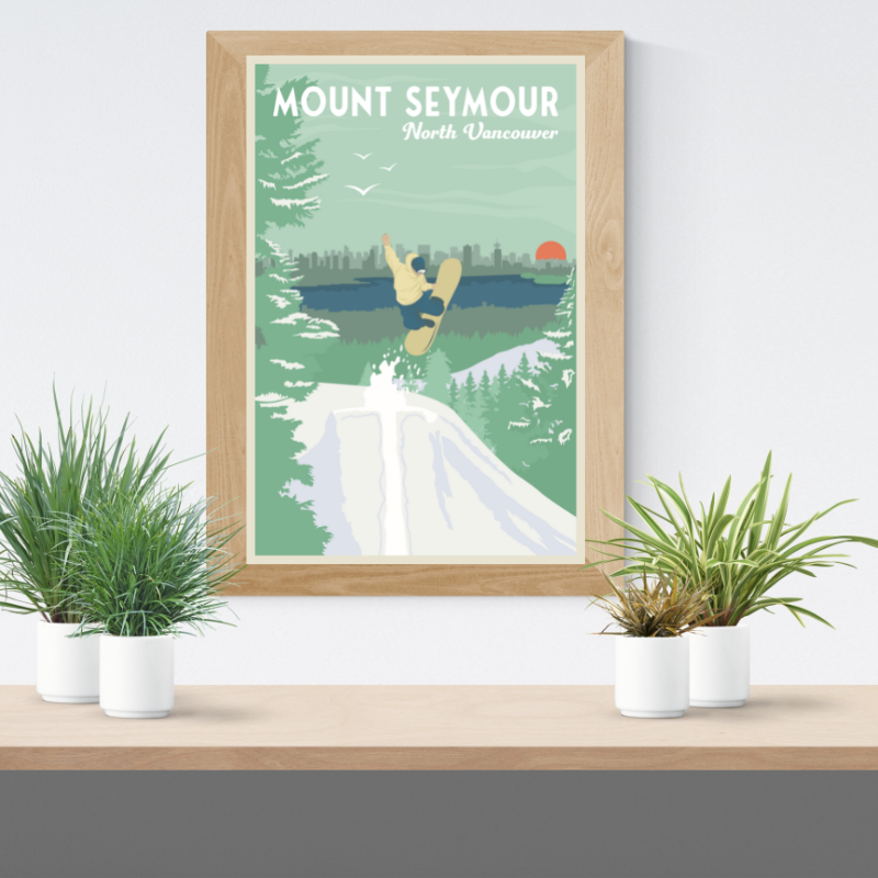 Poster Frames Vancouver Vancouver Travel Print Pilot And Captain