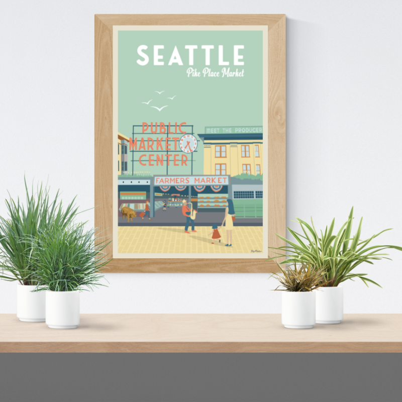 Pike Place Market Posters Pike Place Market Michael Birawer Shop